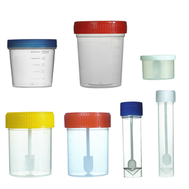 Buy Medical Disposable Labeled Urine Container Open Cover Sampling Cup ...
