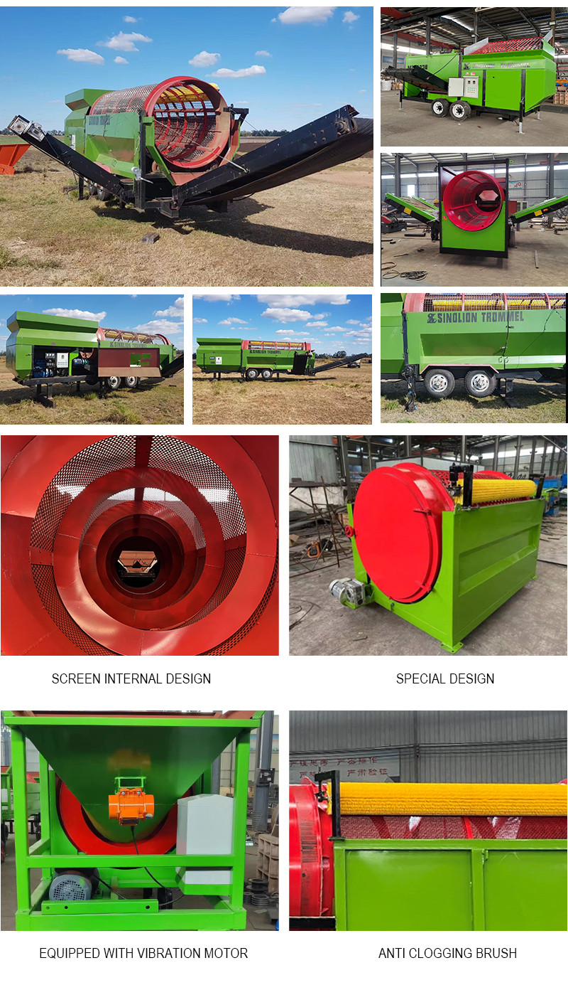 Buy Mobile Rotary Trommel Screen Compost Screening Machine Rotary Sand ...