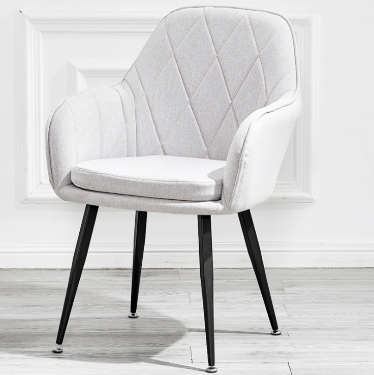 Buy Modern Cafe Shop Dining Chair Living Room Armrest Velvet Chair from ...