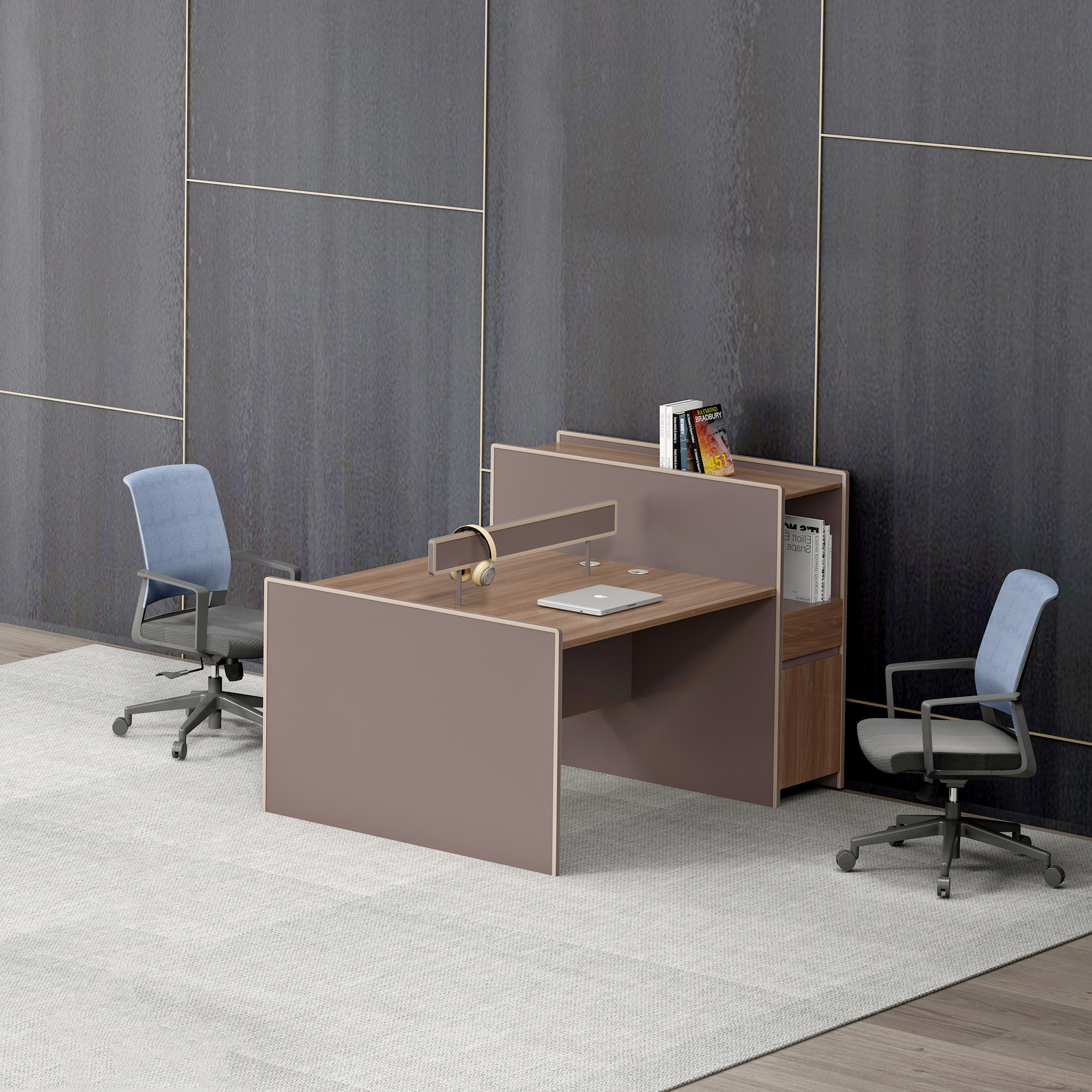 Buy Modern Design Workstations Open Partition 2 Staff Seats 2 Person ...