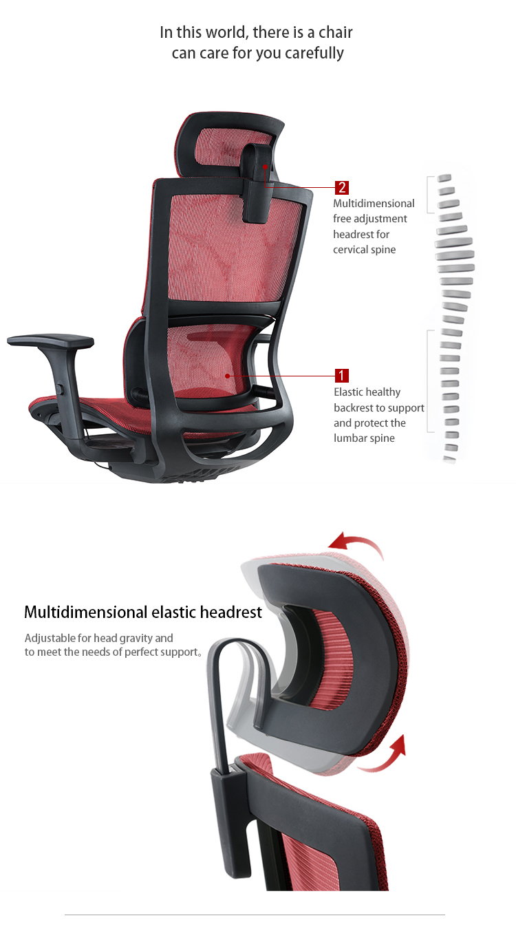 Buy Modern Ergonomic Office Furniture Chair High Back Mesh Chairs ...