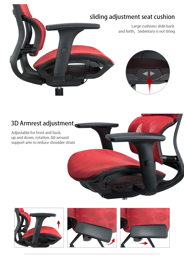 Buy Modern Ergonomic Office Furniture Chair High Back Mesh Chairs ...