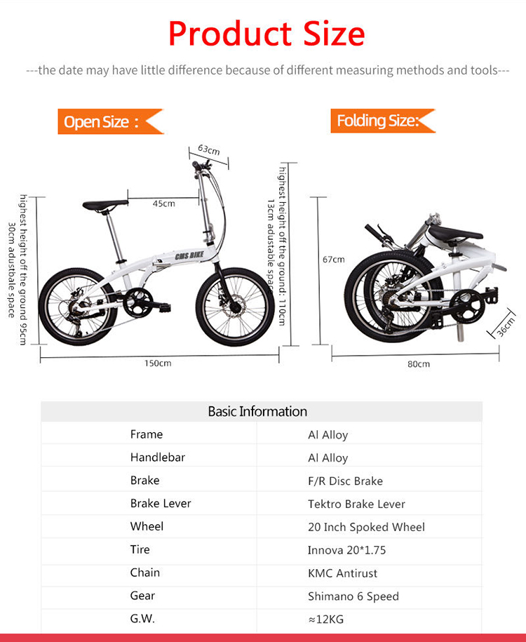Buy Modern Style Light Weight Folding Bicycle S, Good Quality ...