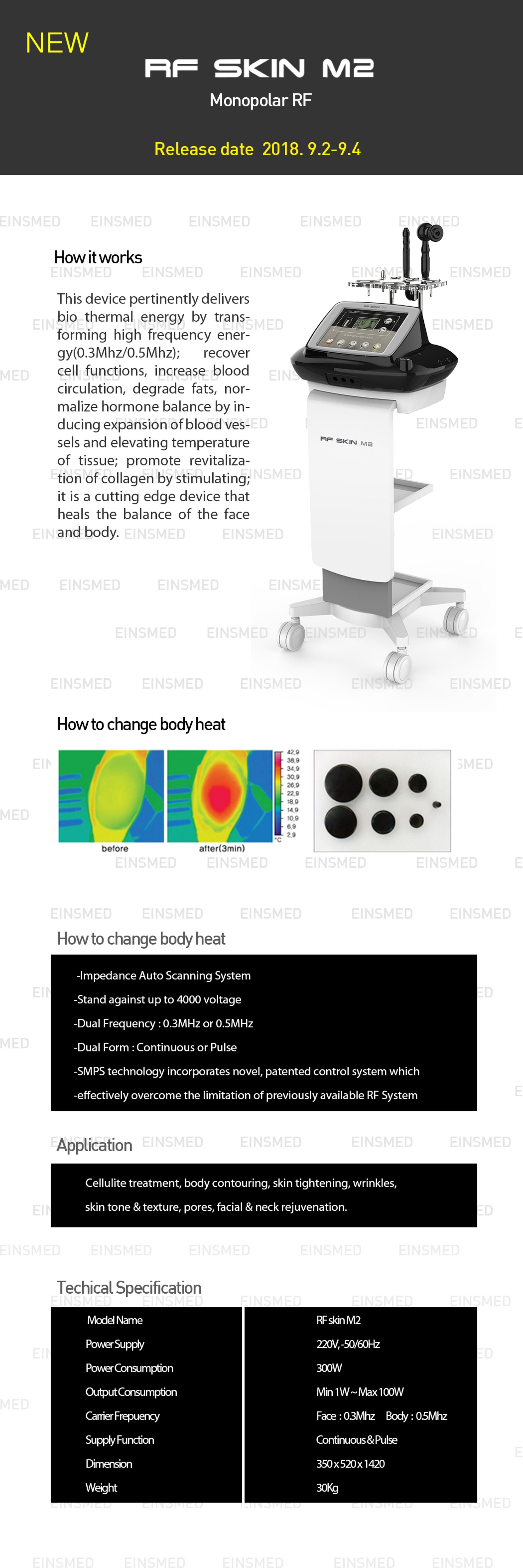 Buy Monopolar Rf Cet Ret/rf Face Lifting/rf Slimming Machine Cet Ret Rf ...