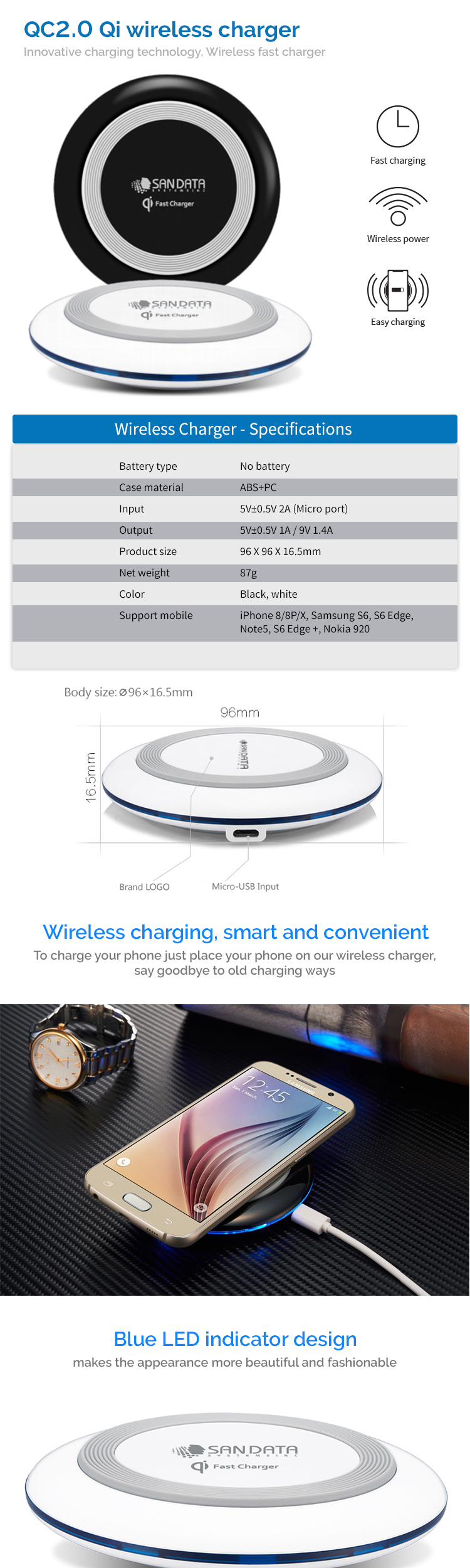 Buy Most Popular Fast Charging Wireless Power Wireless Car Charger from ...