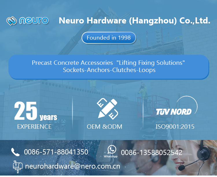 Buy Neuro Precast Concrete Threaded System Rebar Anchor Straight ...