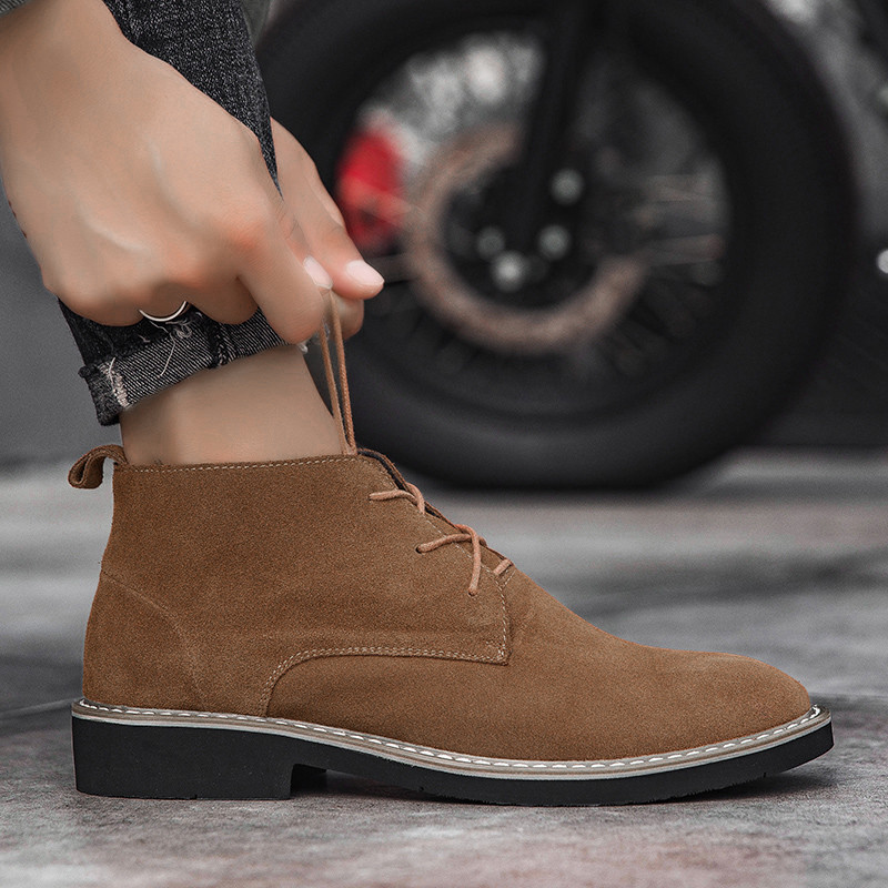 Buy New Comfortable Chelsea Boots Leather Lace Up Boots Winter from ...