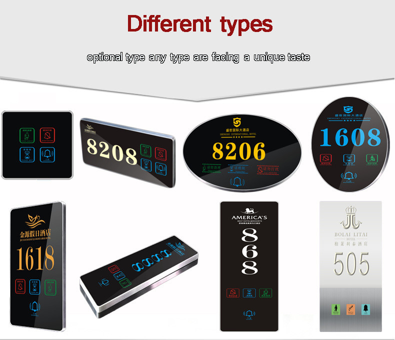 Buy New Model Hotel Room Door Number Plates/signs from Bonwin ...