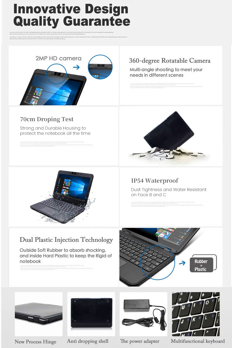 Buy New Rugged Laptop 11.6inch Diary Smart Notebooks Customizable Logo ...