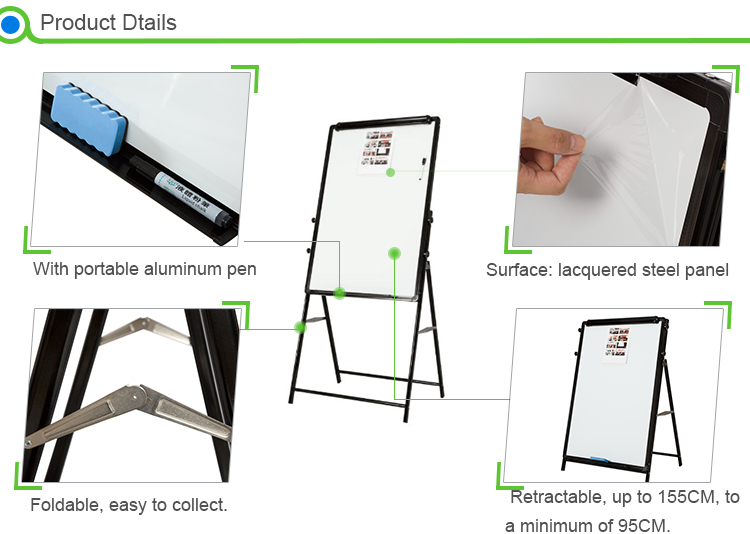 Buy Notice Board Foldable Whiteboard With Stand Office Meeting Bulletin ...