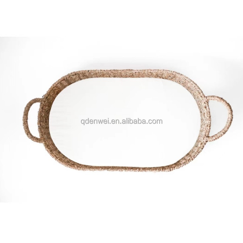 Buy Nursery Essential Wicker Baby Moses Basket Seagrass Baby Changing ...