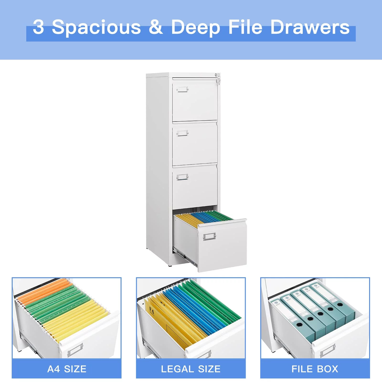 Buy Office 2 3 4 Drawers Plastic File Cabinets Office Filing Cabinet ...