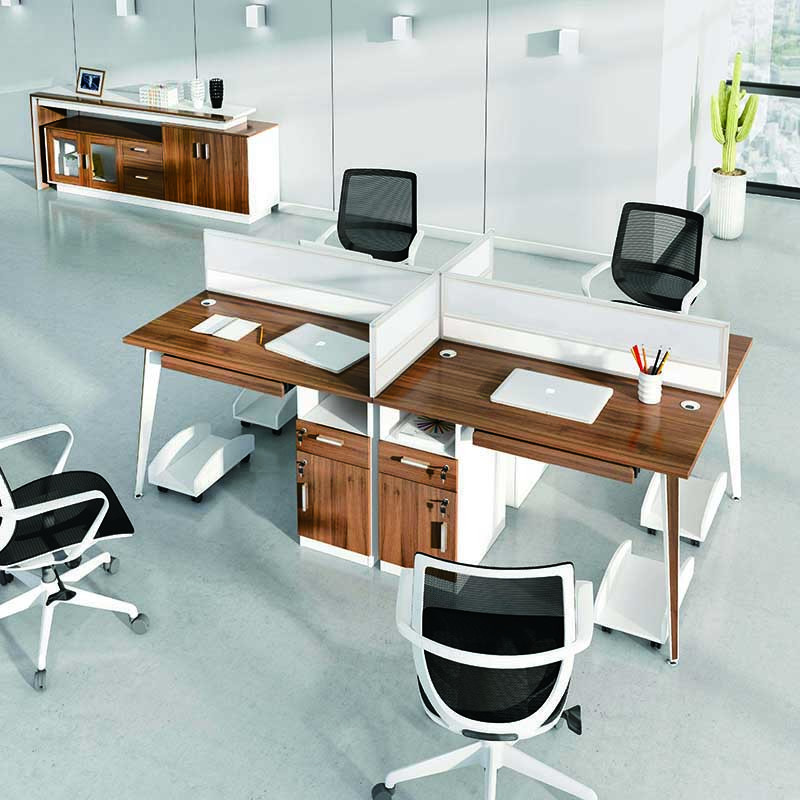 Buy Office Cubicle Partition Furniture Workstation Office Desk 4 Person ...