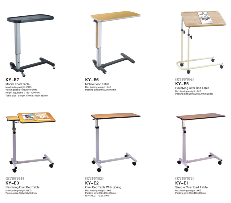 Buy Over Bed Movable Hospital Bedside Table Ky-e2 Hospital Patient Food ...