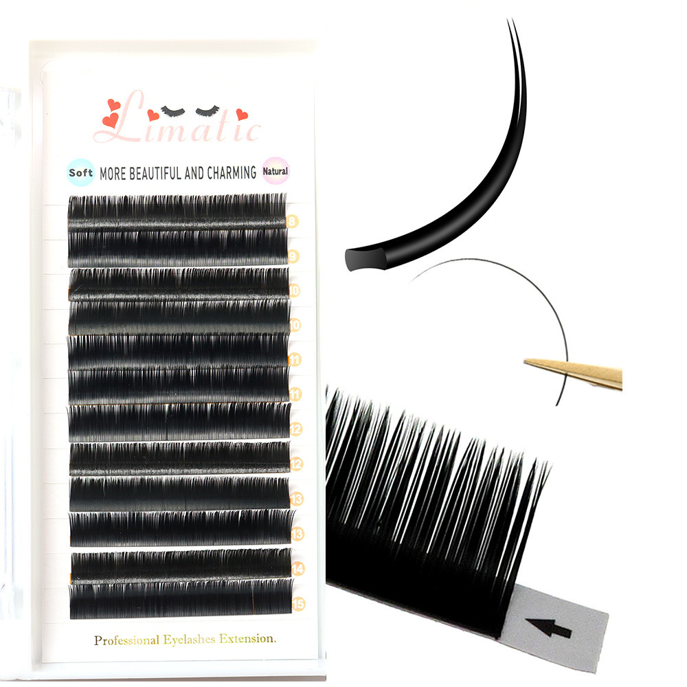 Buy Own Brand Handmade Korean Matte 0.15 0.20 Flat Lashes Flat Split ...