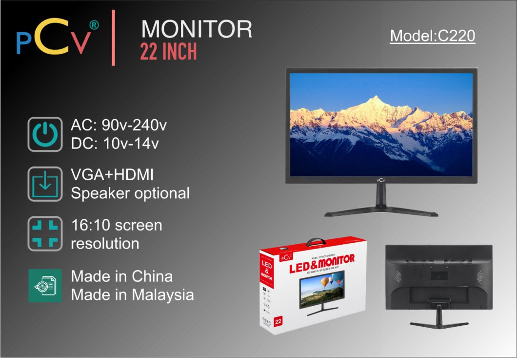 Buy Pcv Oem 22-inch Computer Monitor Lcd Display Fhd 1920*1080 Led Tft ...