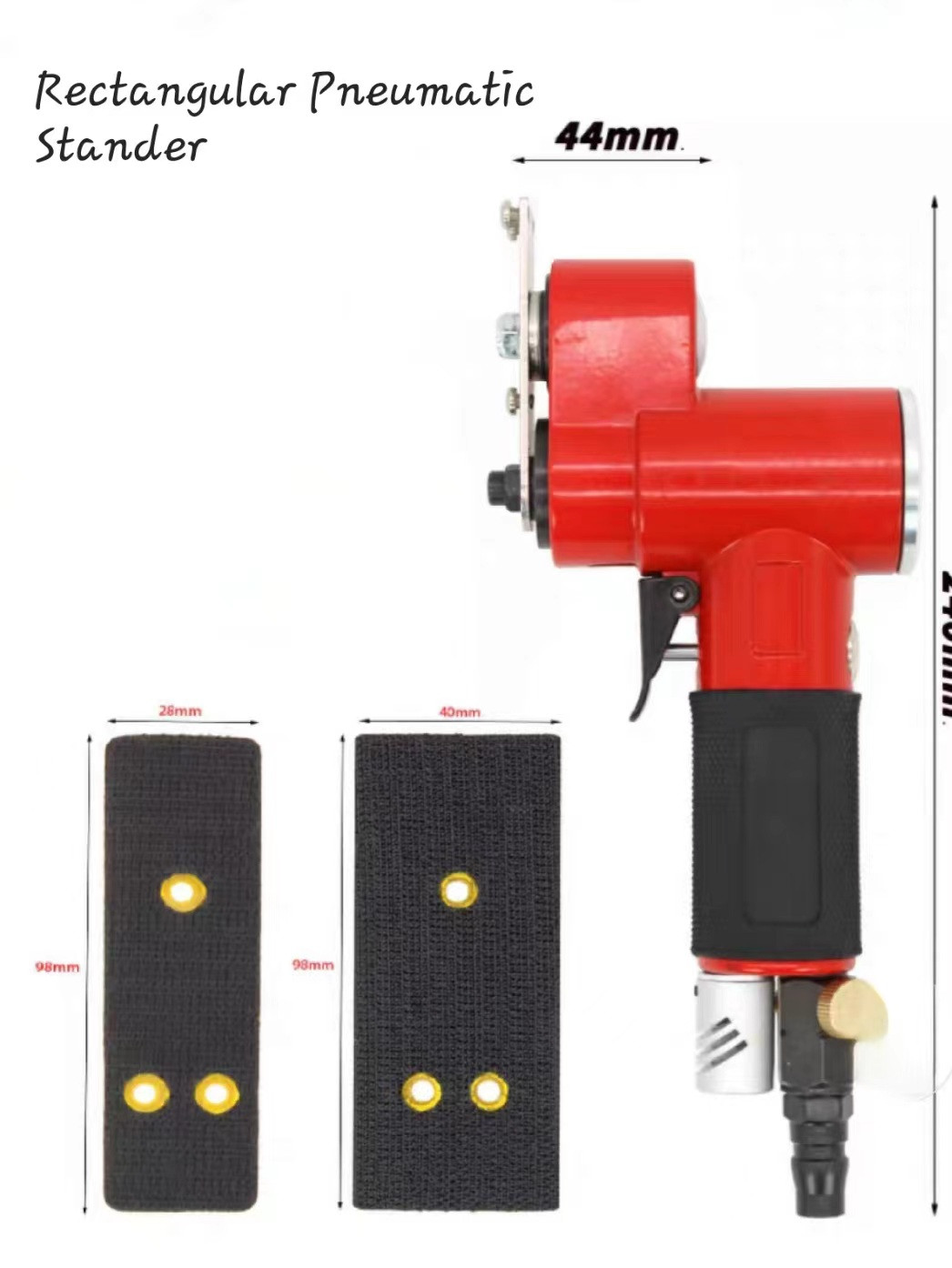 Buy Pneumatic Orbital Rectangular Sander Square Air Sander Pad Grinder ...