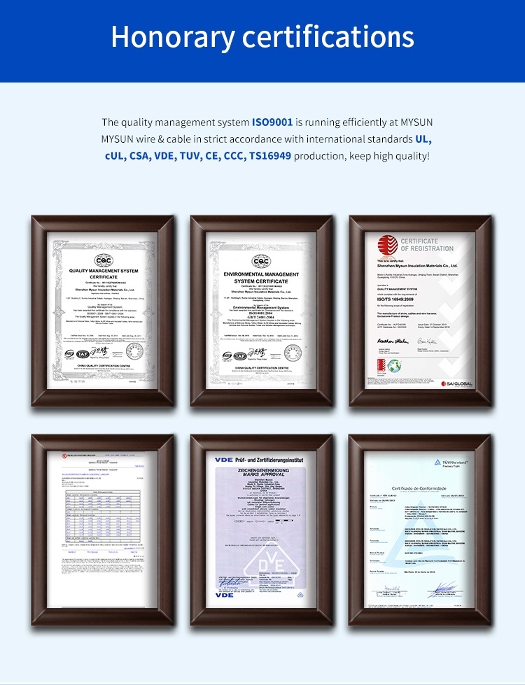 Buy Ptfe Insulated Wire Electrical Wire Ul1199 With Ul Certificate from Shenzhen Mysun ...