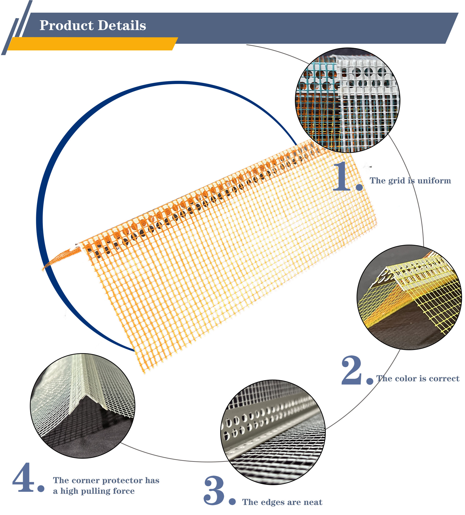 Buy Pvc Corner Beads Angle With Fiberglass Mesh Used For Decorate ...