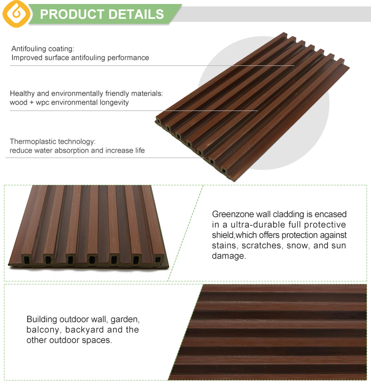 Buy Pvc Wood Plastic Exterior Wall Cladding Wall Cladding Tiles Wall ...