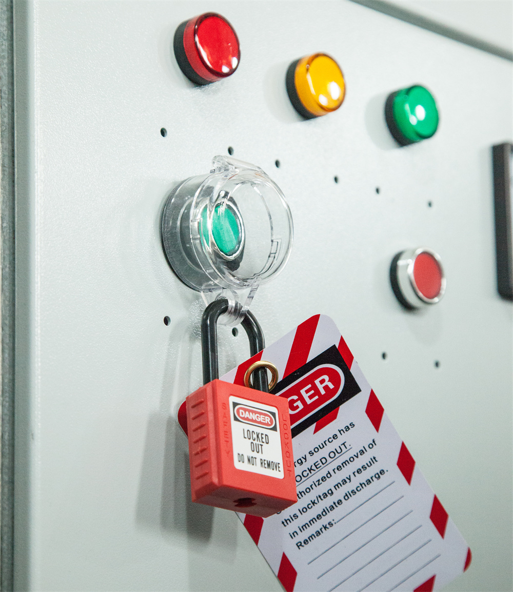 Buy Qvand Push Button Switch Lockout Device Emergency Stop Button ...