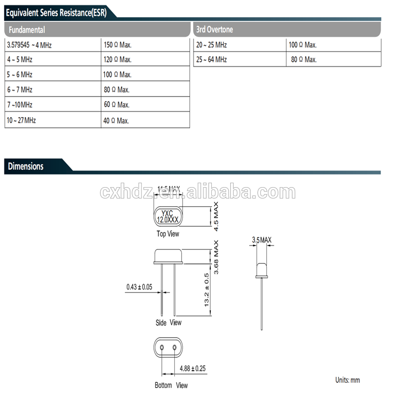 Buy Resonant Oscillators Crystal 30mhz Crystal Oscillator 24mhz 49us ...