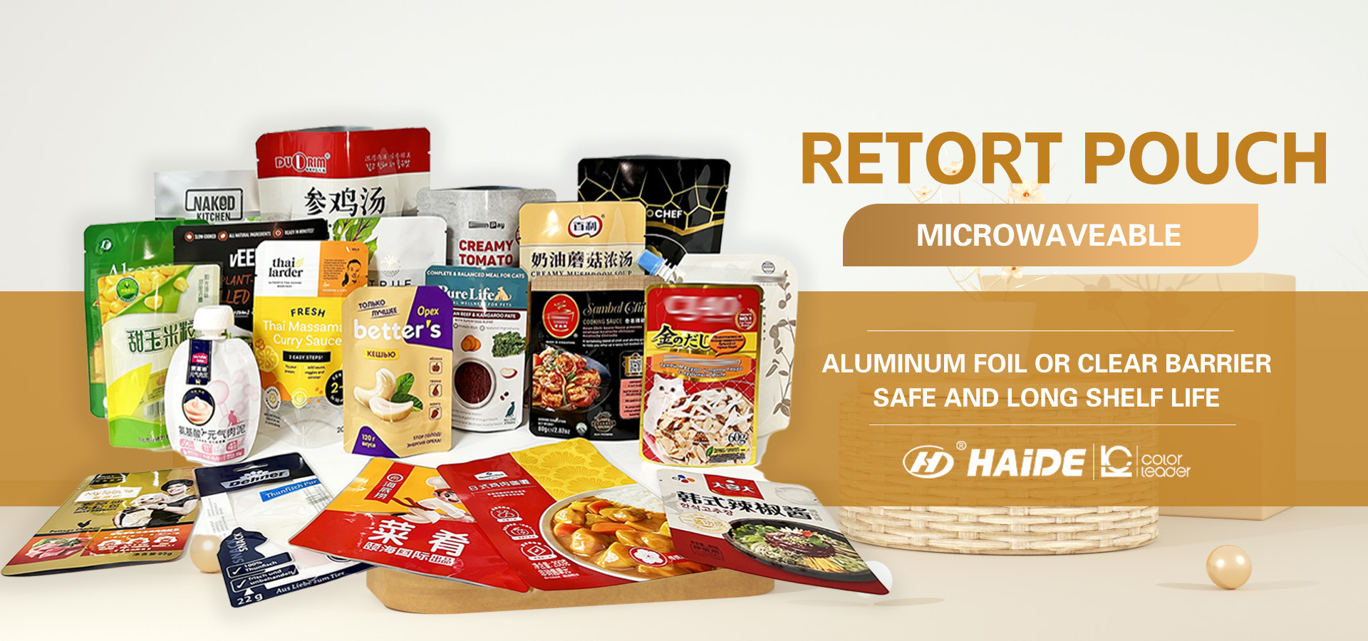 Buy Retort Pouch Shaped Plastic Bags Food Packaging Bag For Safe And ...