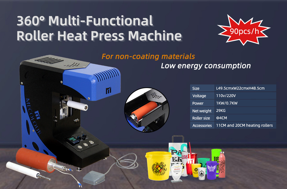 Buy Roller Round Heat Press Machine Easy To Use Small Footprint With ...