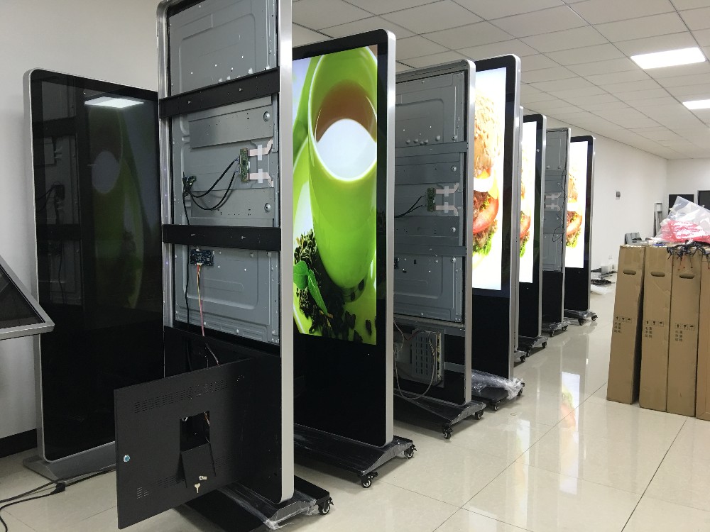 Buy Rotating Indoor 55 Inch Floor Stand Lcd Display Window Advertising ...