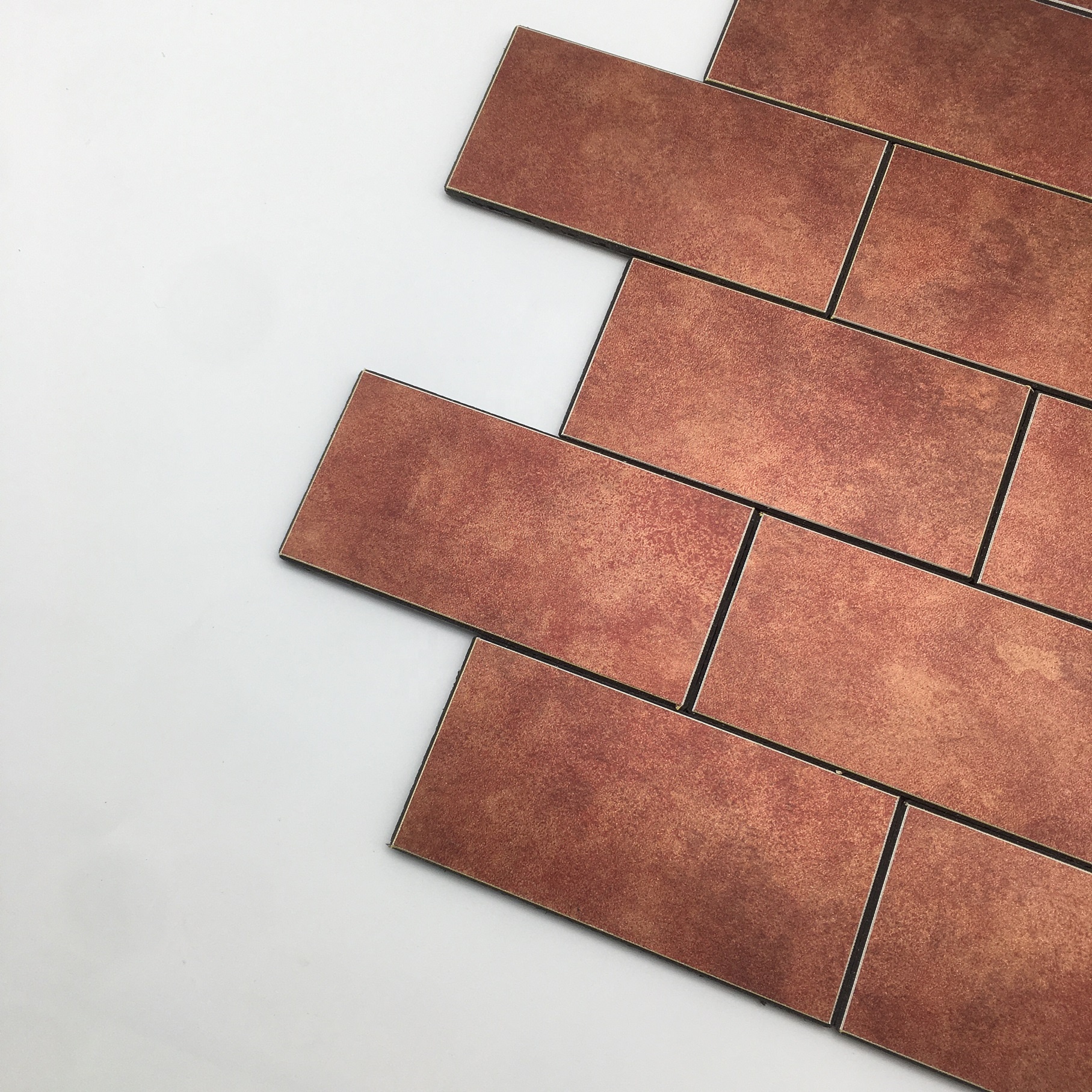 Buy Rustic Red Self Adhesive Wall Tile Peel And Stick Wall Tiles ...