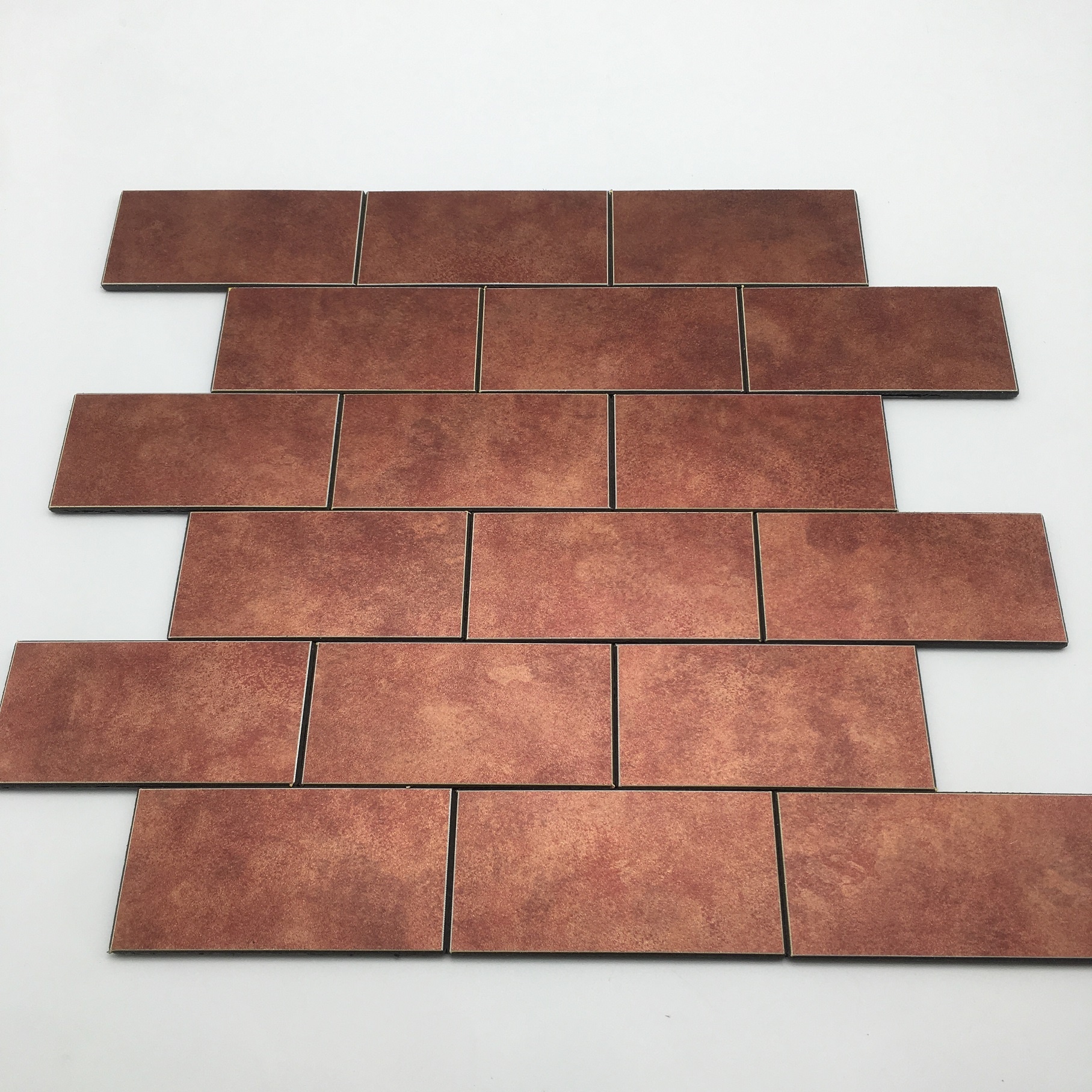 Buy Rustic Red Self Adhesive Wall Tile Peel And Stick Wall Tiles ...
