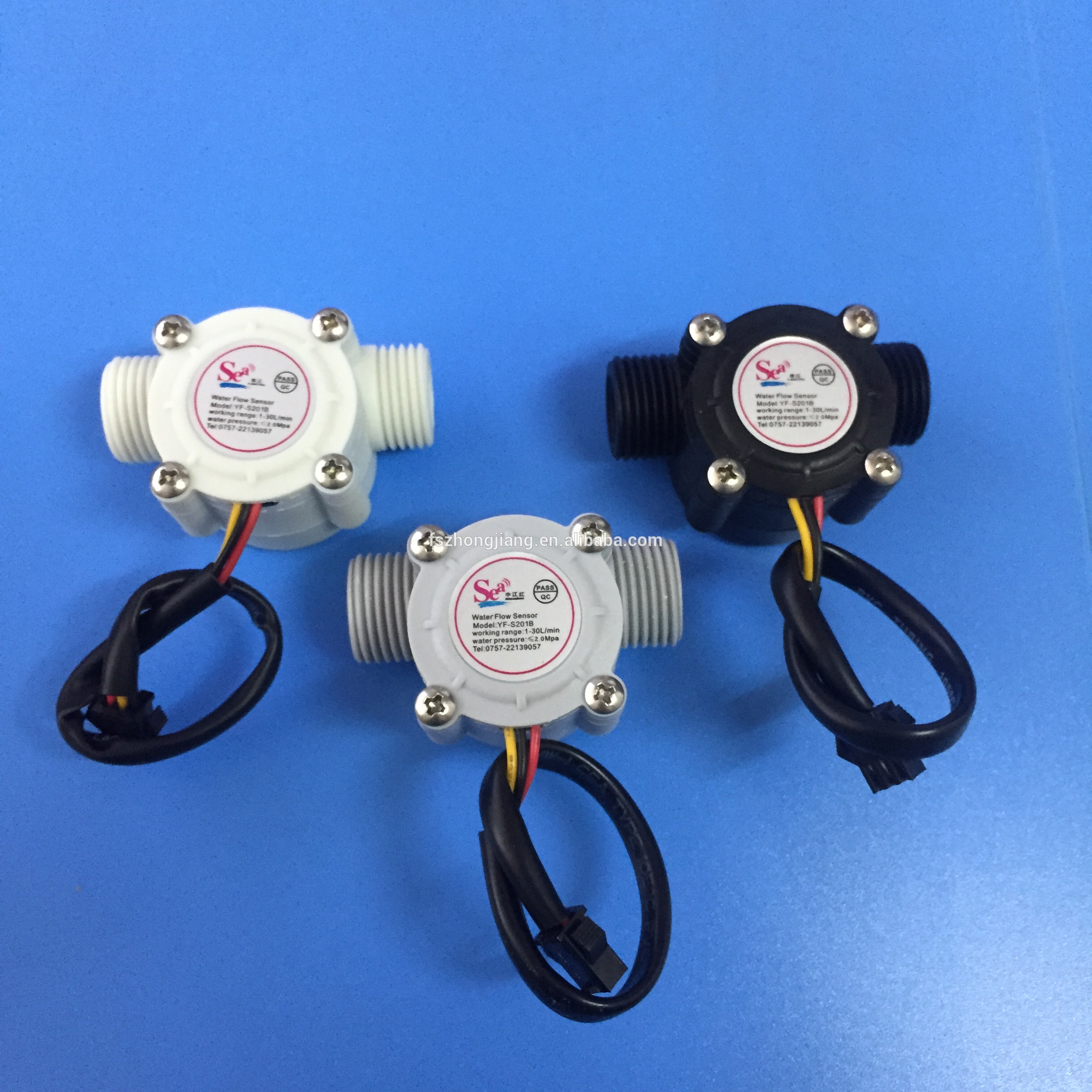 Buy Sea Yf S201b G1 2 Black Color Plastic Water Flow Sensor Pom