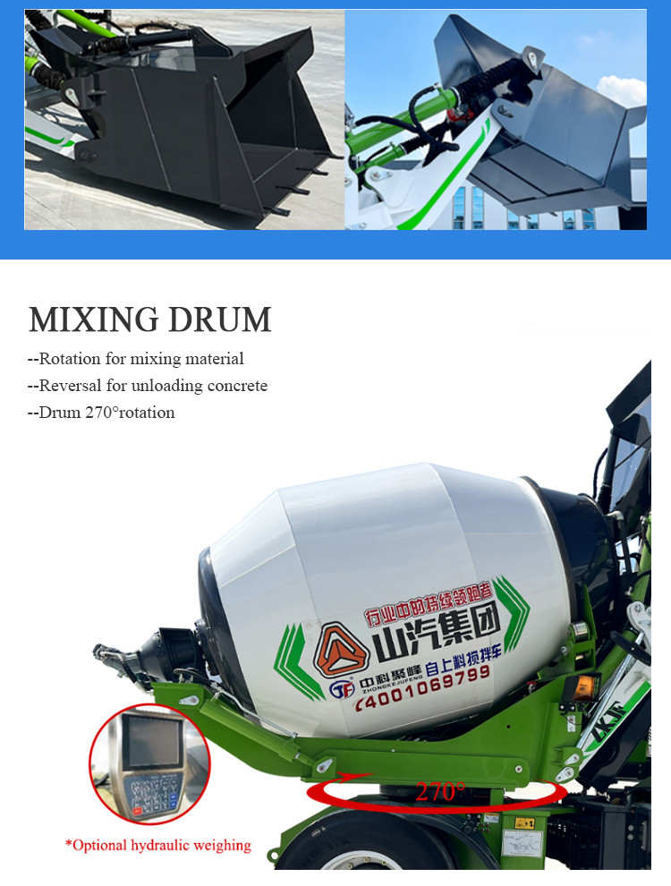 Buy Self Loading Mobile Concrete Mixer Machine Price Self Loading Concrete Mixer Truck 4cubic ...