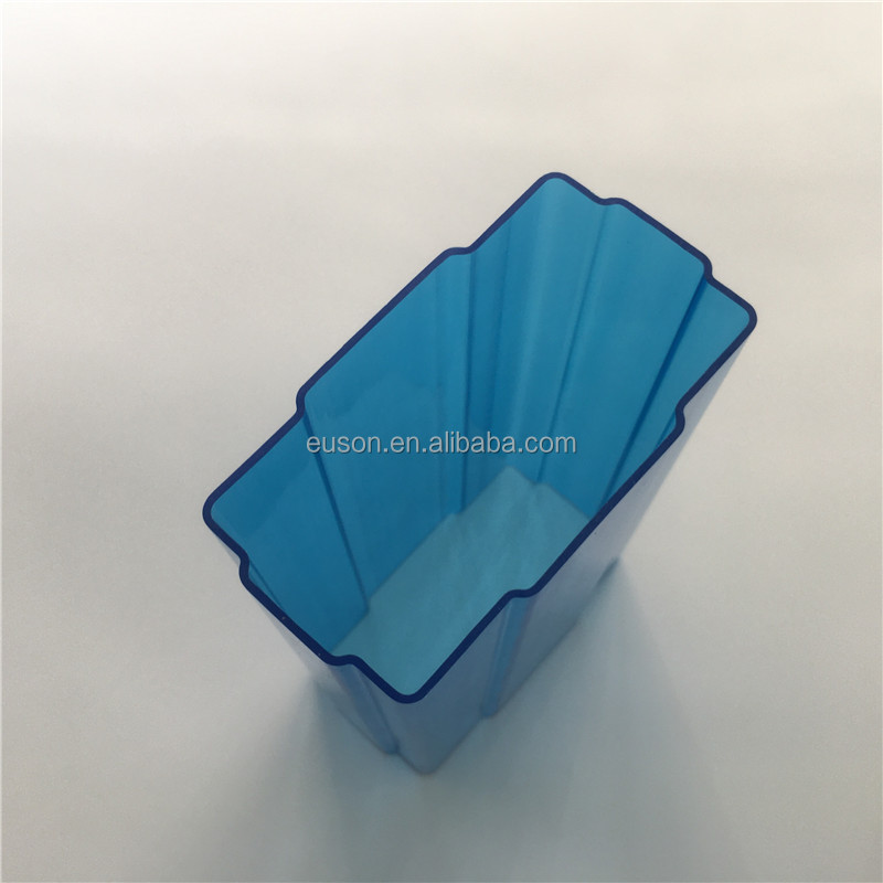 Buy Semi Blue Rigid Pvc Square Tube Profile from Dongguan City Tangxia ...