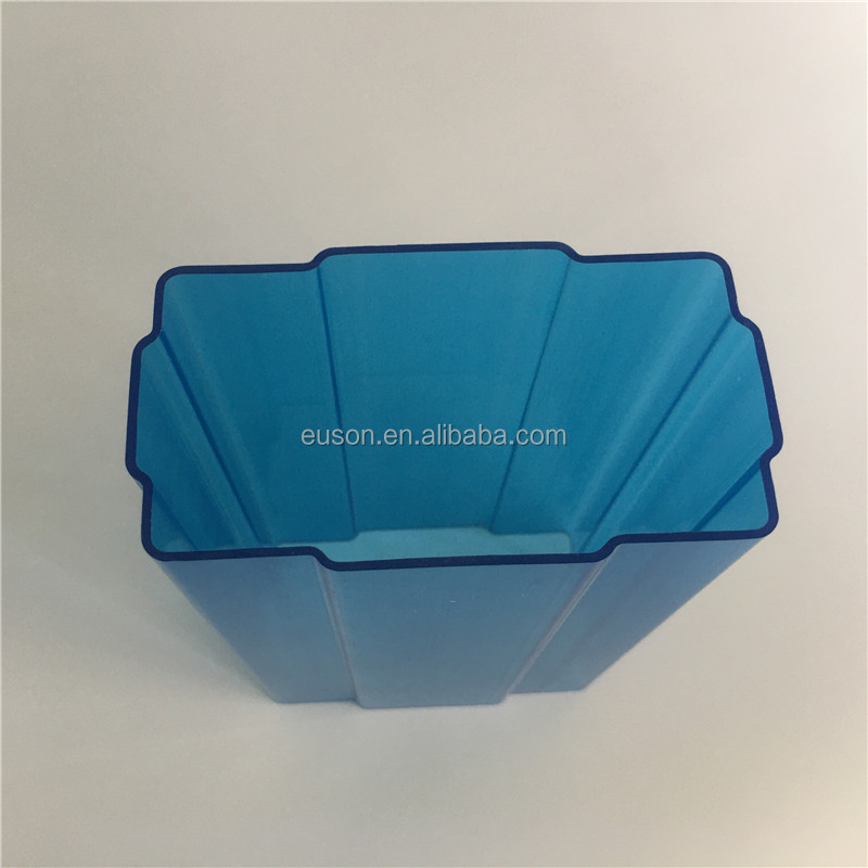Buy Semi Blue Rigid Pvc Square Tube Profile from Dongguan City Tangxia ...