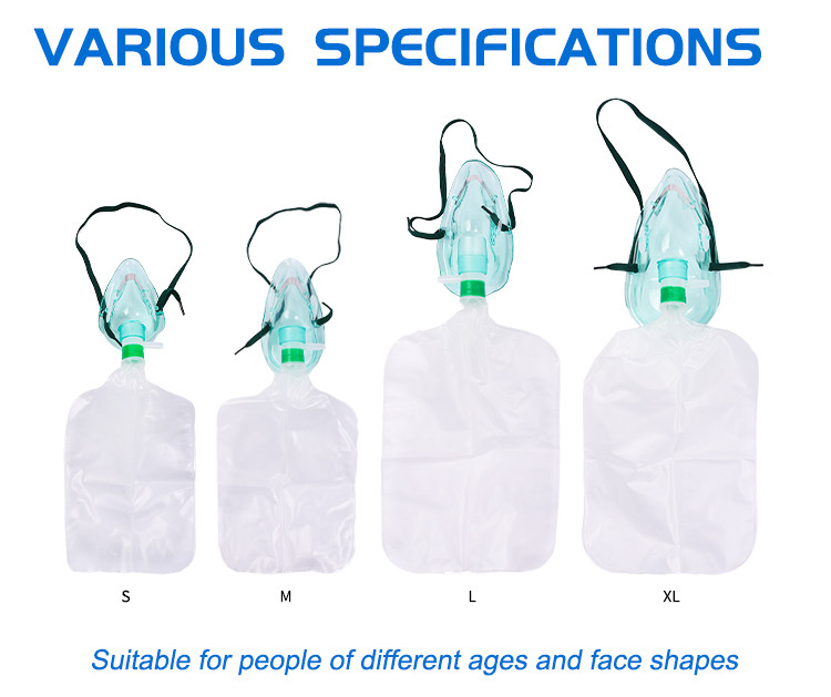 Buy Single Use Adult/pediatric Face Oxygen Mask Nasal Non-rebreather ...