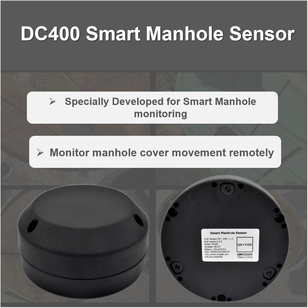 Buy Smart City Dc400 Manhole Sensor With Remote Monitoring Iot Sensors ...