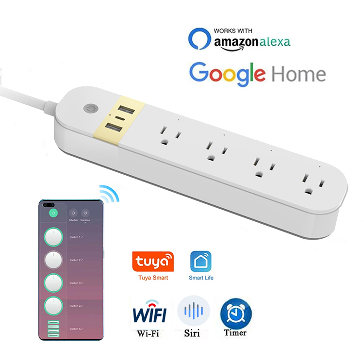 Buy Smart Extension Socket Power Strip Sockets Wifi Power Strip Smart ...