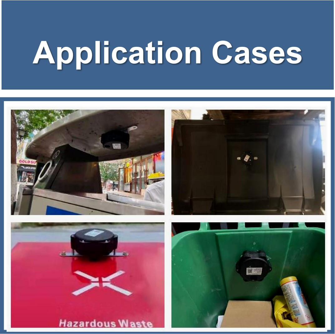 Buy Smart Waste Bin Ultrasonic Distance Level Detector Trash Can Sensor Waste Management Fill ...