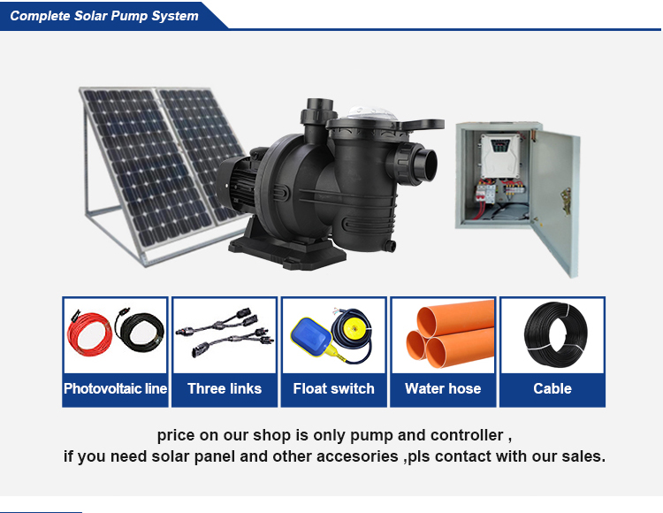 Buy Solar Powered Swimming Pool Pumps Dc 72v Swimming Pool Solar Water ...