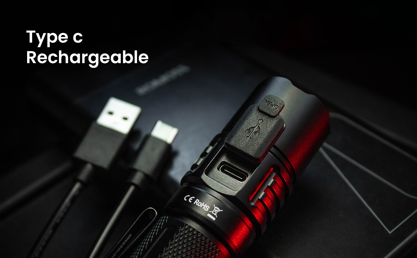 Buy Sp35t High Power Long Throwing Usb Rechargeable Torch Cri90 Ip68 ...