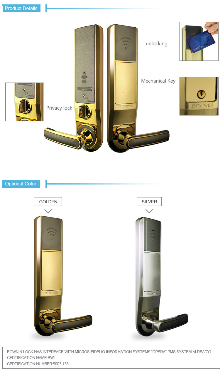 Buy Stainless Steel Electronic Tcp/ip Door Lock For Hotel from Bonwin ...