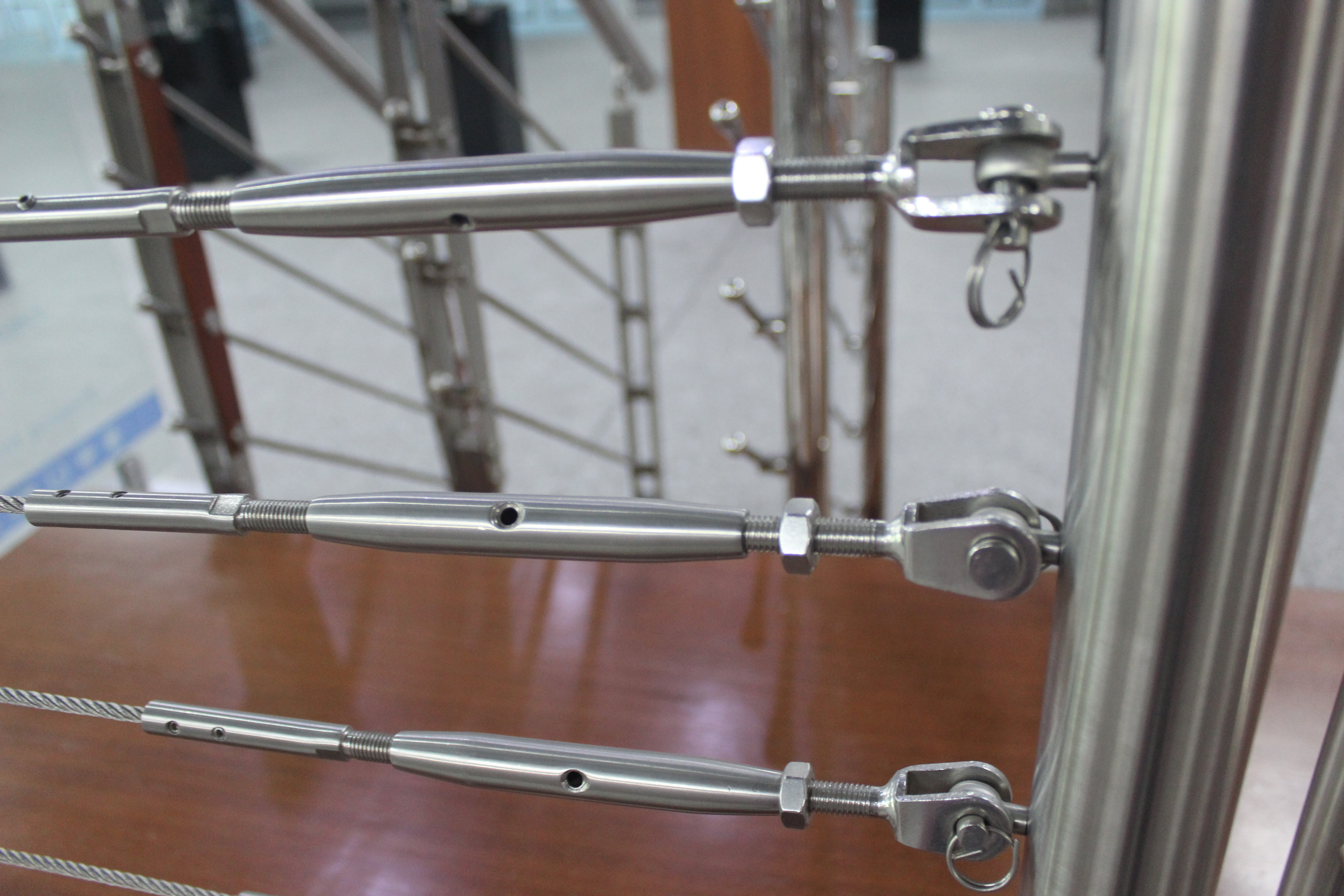 Buy Stainless Steel Handrail Balustrade Bar Fittings Round Tensioners ...