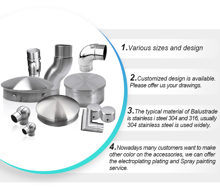 Buy Stainless Steel Handrail Elbow Railing Fitting Handrail Elbow ...