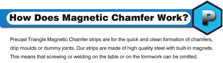 Buy Steel Magnetic Triangle Chamfer With Magnet from Nanjing Precast ...