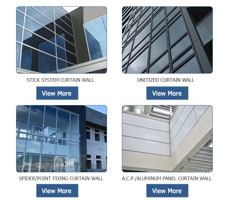 Buy Sun Frame Exterior Aluminum Unitized Glass Curtain Wall System ...
