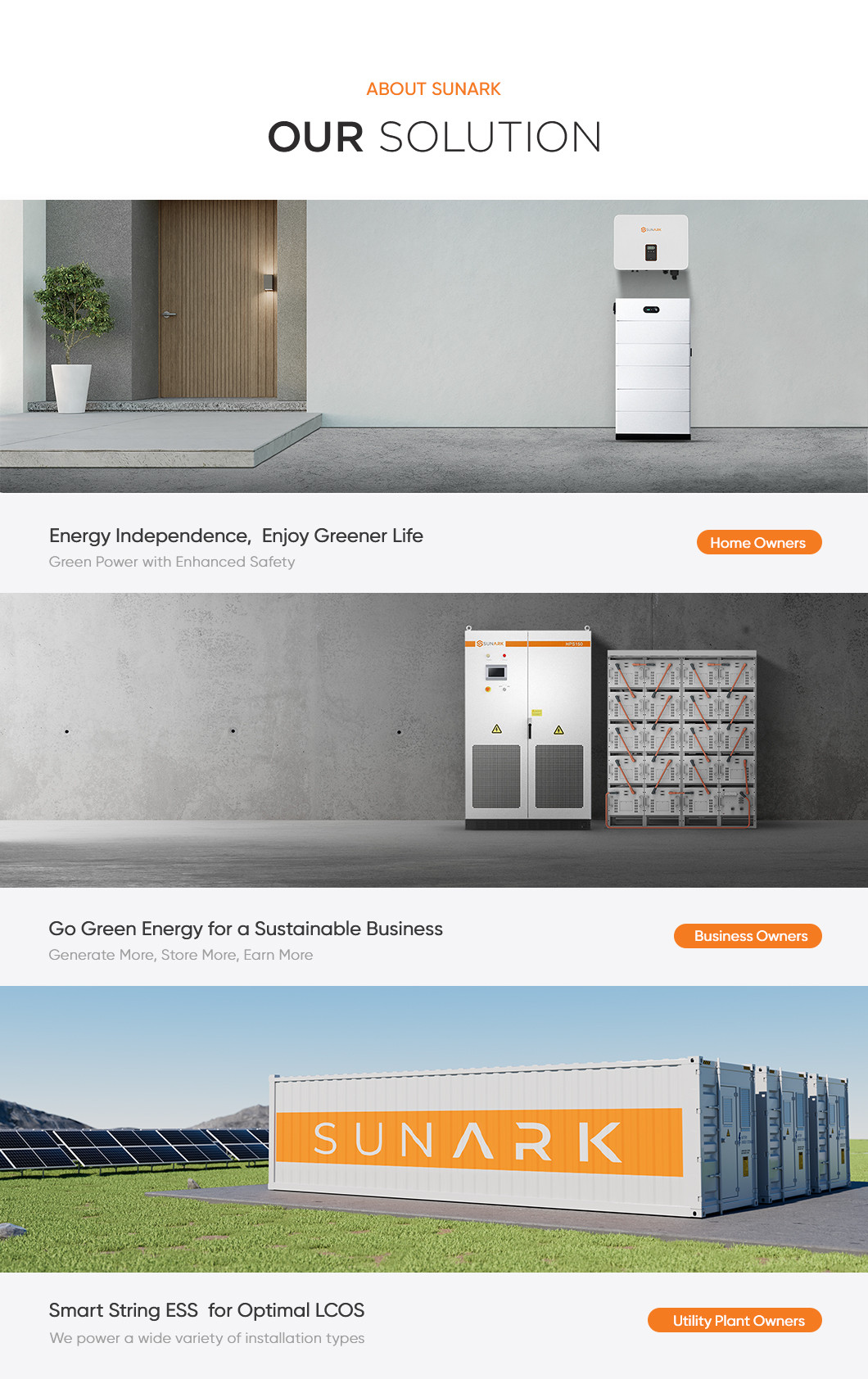 Buy Sunark Complete Off Grid Solar System 5kw 10kw 15kw 20kw Solar ...