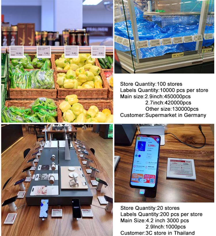 Buy Sunpaitag 2.9 Inch Bwr Eink Display Electronic Shelf Label Rfid Esl ...