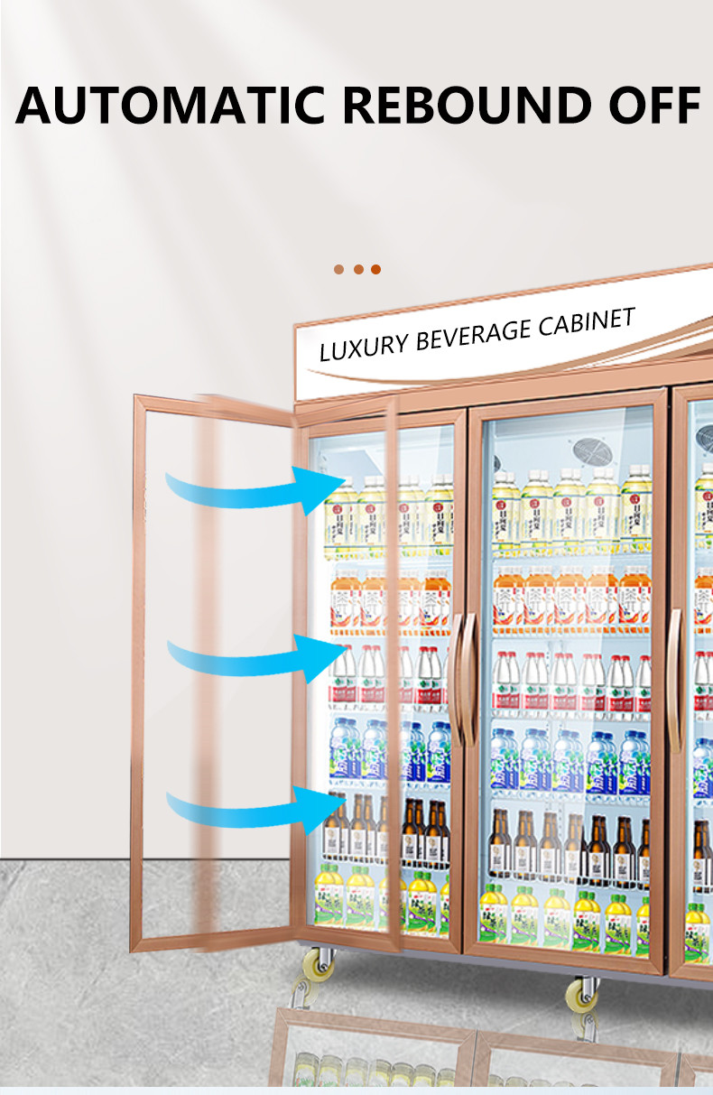 Buy Supermarket Milk Cooler Fridge Commercial Display Fridge Vertical ...