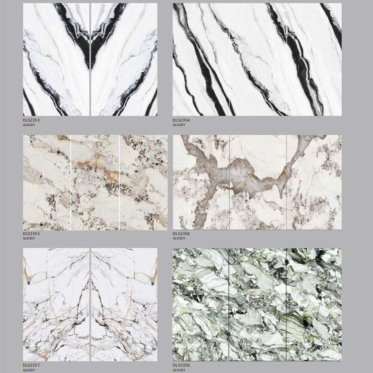 Buy Thin Porcelain Slabs Marble Looking Tiles Sintered Stone Wall ...